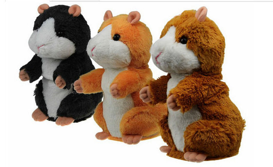 Giocattolo elettronico di conversazione della peluche dell'annotazione dei giocattoli della peluche del topo del criceto dei bambini