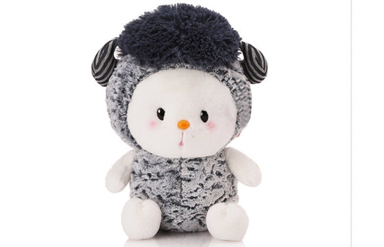 Animali farciti svegli della peluche del bambino di rosa grasso a 15 pollici delle pecore dal materiale da otturazione 100% della fibra di poliestere