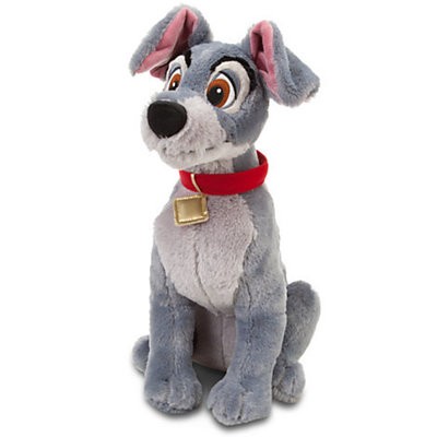 Peluche originale grigia del barbone di Disney - la peluche di Lilli e il vagabondo gioca