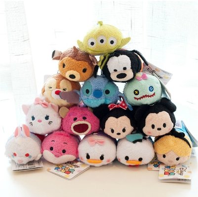 Cute Soft Disney Plush Toys , Cleaner Animal Keychain Pet Toy