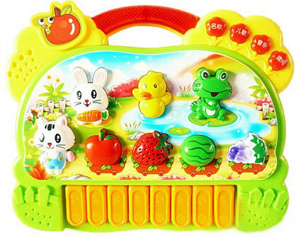 Musical Educational Cute Baby Toys With Animal Farm Piano Music