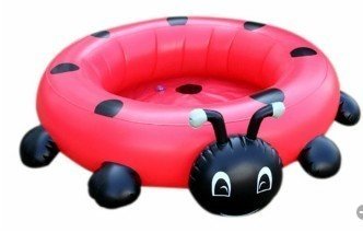 Yellow Cute Bear Inflatable Water Toys Boat Waterproof For Kids
