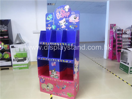 Cute POP Cardboard Displays , Anti-static Toys Cardboard Display Rack