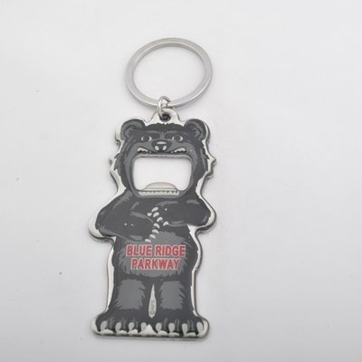 sopporti i keychains a forma di delle apribottiglie con il logo su ordinazione a resina epossidica