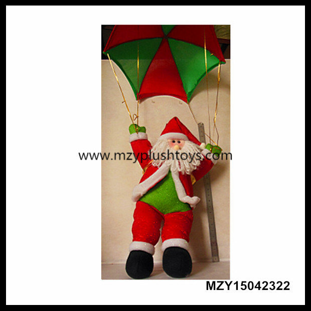 decorazione molle di Natale del giocattolo di Natale del Babbo Natale del paracadute di Natale di 40cm
