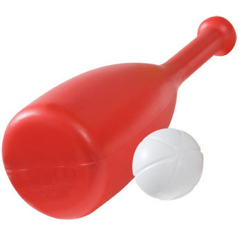 La mini mazza da baseball e palla di plastica rosse hanno messo 14&quot; pipistrello e 3&quot; diametro