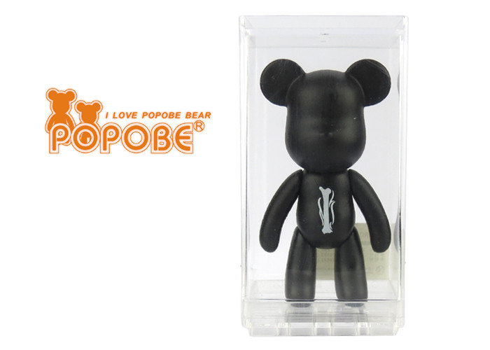 Giocattoli svegli dell'orso del carattere di forza del nero della decorazione dell'ufficio, orsi di POPOBE