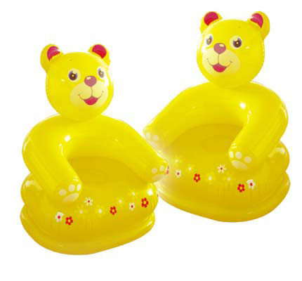 0,3 millimetri del PVC dell'orso del sofà di giallo gonfiabile della sedia per i sedili del bambino