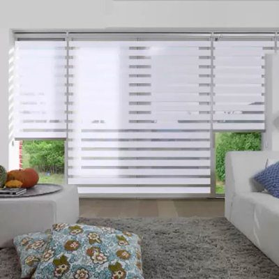 2020 Hot Sale Double Layer Window Blind Roller Zebra Blinds Manual Motorized Control