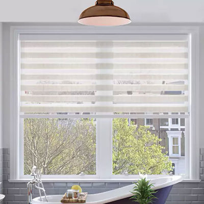 2020 Hot Sale Double Layer Window Blind Roller Zebra Blinds Manual Motorized Control