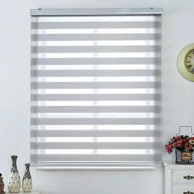 2021100% polyester zebra blind accessories motorized for sliding door customized