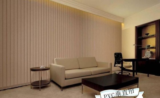 Manual &amp; Motorized white PVC vertical blinds and curtain voile blind for outdoor home office customized