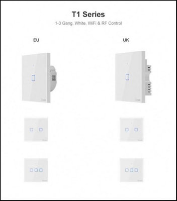 Smart Switch Module Home Wifi Smart Switch Alexa Google Voice Control SONOFF 1/2/3 Gang T0 T1 T2 T3 US/EU/UK
