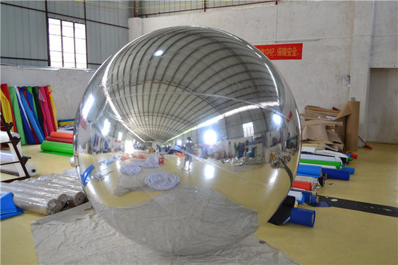Argent géant de décorations de Noël de boule de miroir de décoration d'étape