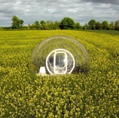 La tente gonflable transparente de 6.5*5*2.8 M vont dehors bonne tension
