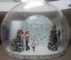 Produits gonflables attrayants de la publicité de PVC, boule de cristal transparente de décoration de Noël