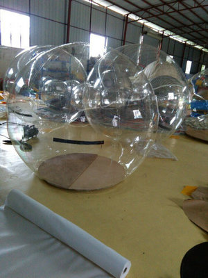 Produits gonflables uniques de la publicité, boule transparente de décoration de Noël