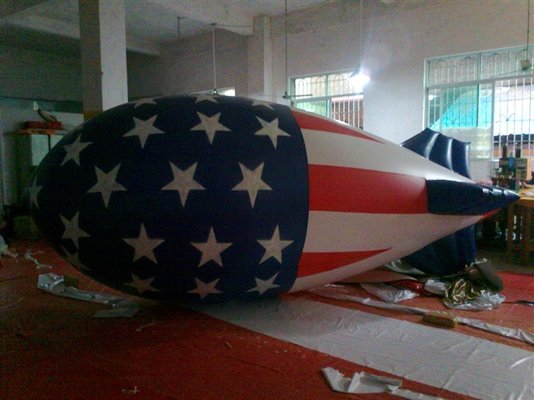 Size15meters remote control distance of 800 meters 1.5 hours continuous time of remote control airship Used in advertis