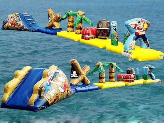 Le parc aquatique gonflable d'été/eau gonflable colorée joue pour le parc d'attractions