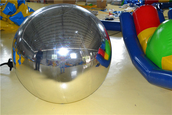 Boule gonflable ronde de miroir de siliver de Cutomized pour la décoration de partie et d'appartement