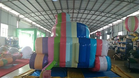 6.4*3.8*3.5M réservoir gonflable d'arc-en-ciel de bâche de PVC de 0,45 millimètres peuvent être affichage/événement dans extérieur