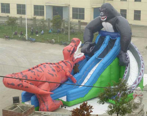 Les jeux gonflables de sports de PVC de poulpe géant, glissent les jeux combinés pour le parc d'attractions