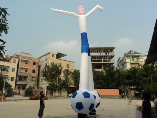 Prodotti gonfiabili di pubblicità del ballerino dell'aria di calcio di promozione per la scuola