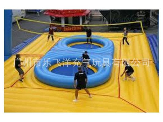 Cour de volleyball gonflable de l'eau de produits gonflables de vente de PVC pour la famille
