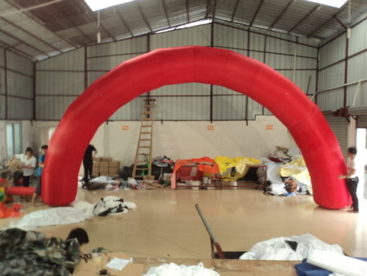 tela cerata rossa/Oxford dell'arco gonfiabile di nozze di 4.5m per nozze su misura