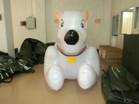 Prodotti gonfiabili di pubblicità del cane bianco sveglio adatti a cortile
