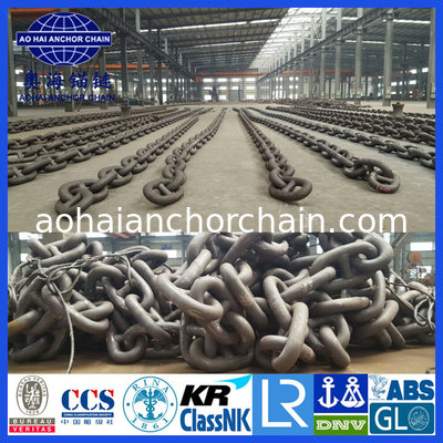 52mm Stud Link Anchor Chain with IACS cert.-Aohai Anchor Chain China Largest Anchor Chain Manufacturer