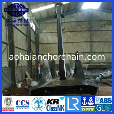 AC-14 HHP Anchor, Black Painted stockless AC-14 marine drag Anchor with KR LR BV NK DNV ABS CCS cert.