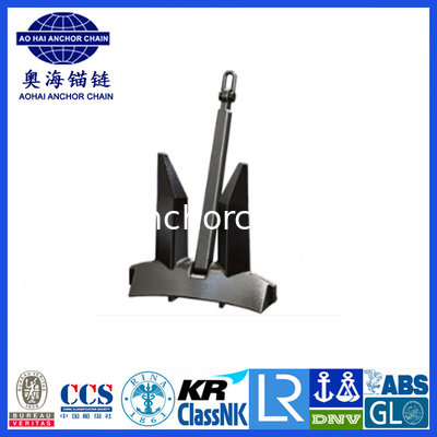 AC-14 HHP Anchor, Black Painted stockless AC-14 high holding power Anchor with KR LR BV NK DNV ABS CCS cert.
