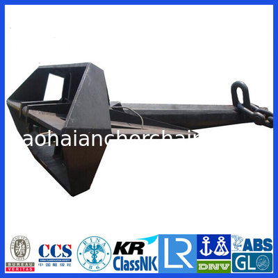 Flipper Delta Anchor, Black Painted stockless Delta Flipper Anchor with KR BV NK LR ABS DNV CCS certification