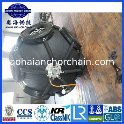 50KPA chain-net type Pneumatic Rubber Fender, Marine Pneumatic rubber fender with Certification