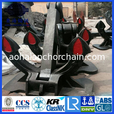 SR Type Spek Stokless Anchor, Black Painted stockles type Spek Anchor with KR LR BV NK DNV ABS CCS cert.