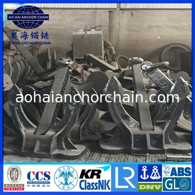 SR Type Spek Stokless Anchor, Black Painted stockles type Spek Anchor with KR LR BV NK DNV ABS CCS cert.