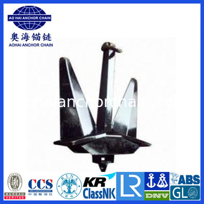 TW Type Pool Stokless Anchor, Black Painted cast steel Pool Anchor with KR LR BV NK DNV ABS CCS cert.