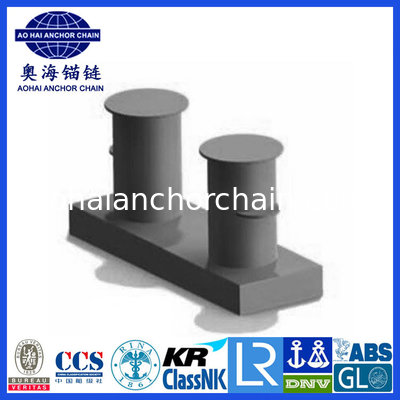 Single Cross Deck Bollard, Deck Mounted single cross mooring bollard with BV LR ABS certification