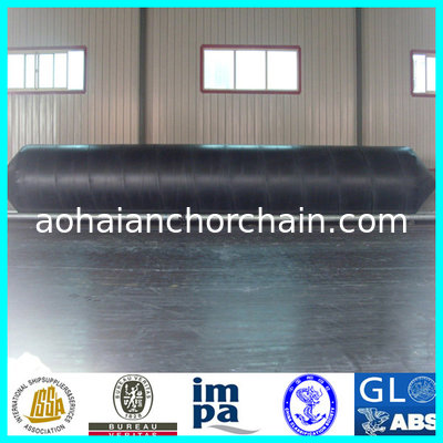 Length 10~24M Marine rubber airbags, natural rubber ship dry docking marine rubber airabgs