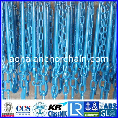 Container lashing Chain, Red painted lashing chain container securing lashing chain