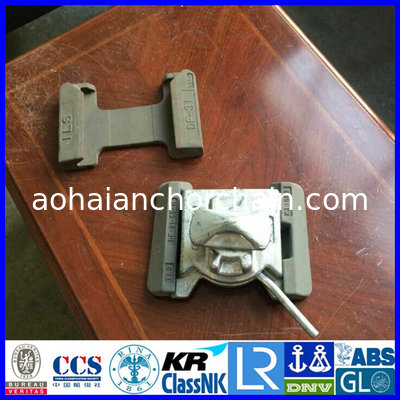 Dovetail sockets, Dovetail twistlock foundation Container Securing Equipment with GL BV CCS ABS RINA LR NK DNV
