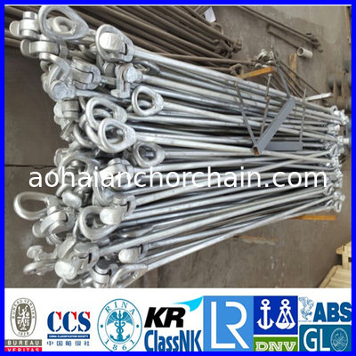 customerized Eye to swivel container lashing bars,Galvanized lashing bar container Securing Equipment with certification