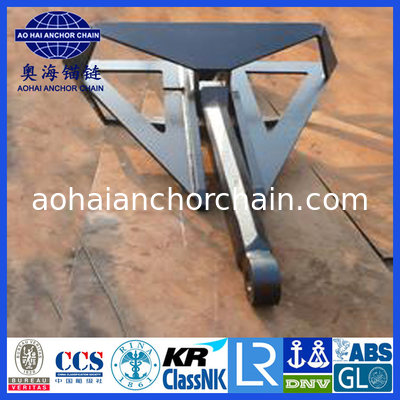 7.5Ton Flipper Delta drag Anchor, Black Painted  Delta Flipper Anchor with KR BV NK LR ABS DNV CCS certification