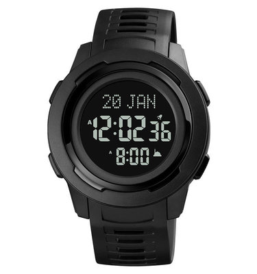 Azan Watch 1729 Qibla Watch Waterproof Multifunctional Sport Digital Watch Men'S Wrist Watch