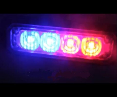 led red and blue grill lights impact resistant police led light grille