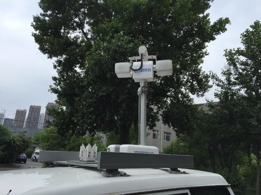 vehicle mounted night scan light tower telescopic obstruction light