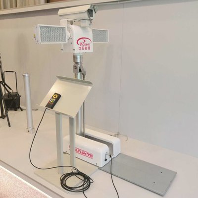 vehicle truck mounted telescoping mast floodlights with camera