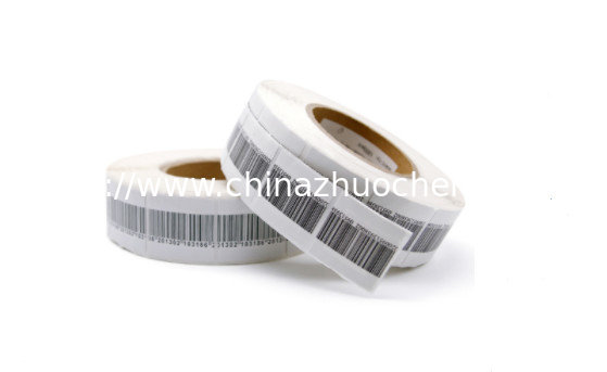 EAS security anti theft barcode labels eas rf label with barcode