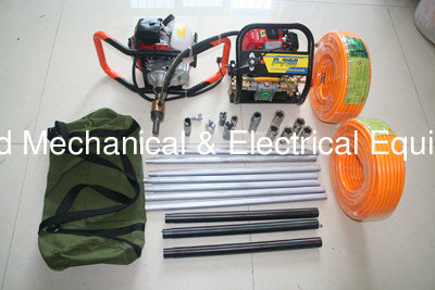 Portable small diesel engine water well drilling